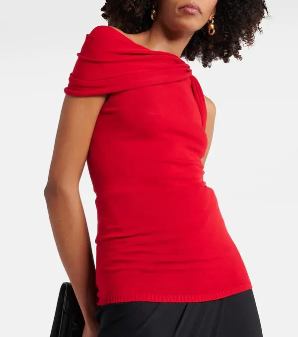 Rick Owens Knitted One-shoulder Top