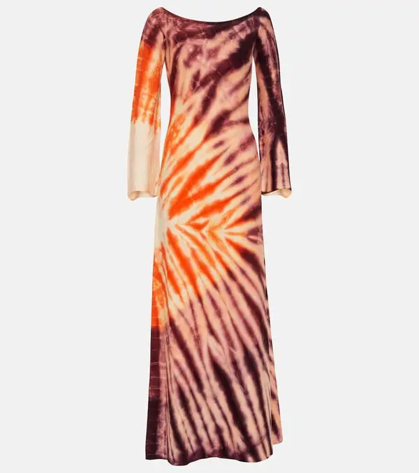 Gabriela Hearst Kells Tie-dye Maxi Dress - Multicoloured