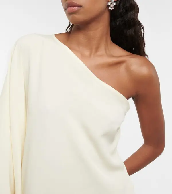 TALLER MARMO Ubud Feather-trimmed Gown - White