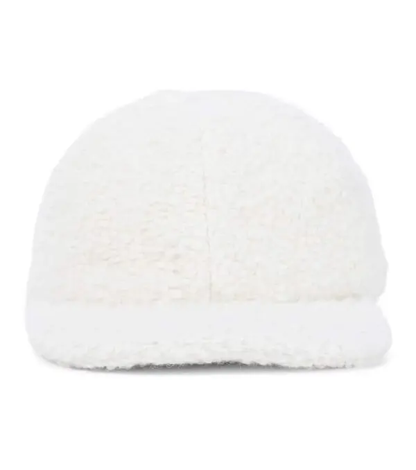 Gabriela Hearst Boucle Baseball Cap - White