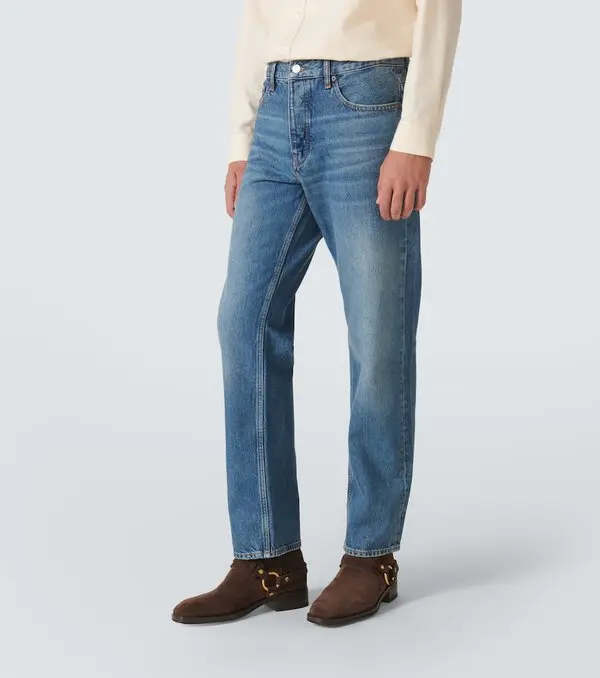 FRAME Mid-rise Straight Jeans