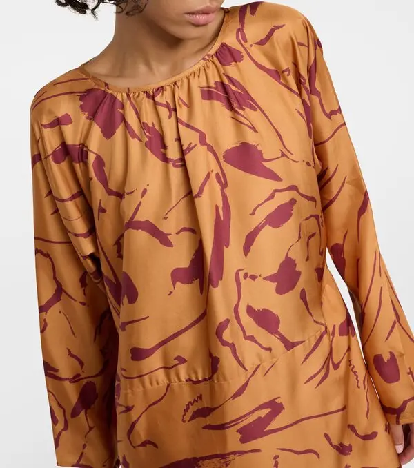 Asceno Valencia Printed Maxi Dress