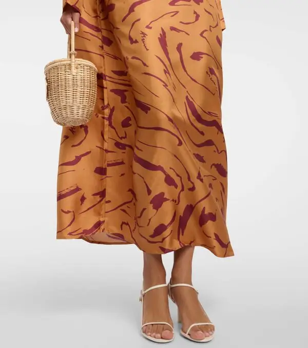 Asceno Valencia Printed Maxi Dress