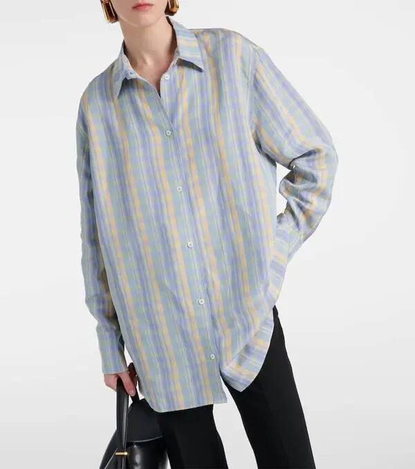 TOTEME Checked Oversized Shirt