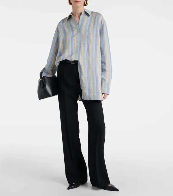 TOTEME Checked Oversized Shirt