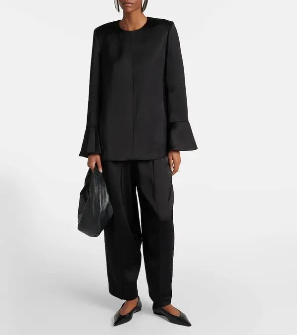 Co Satin Crepe Blouse