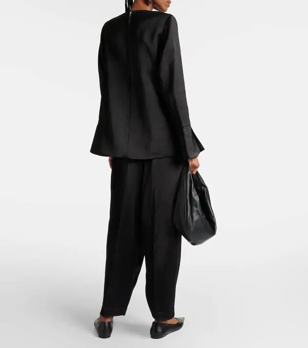 Co Satin Crepe Blouse