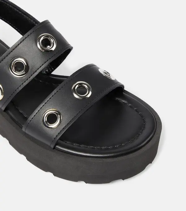 GIANVITO ROSSI Leather Platform Sandals