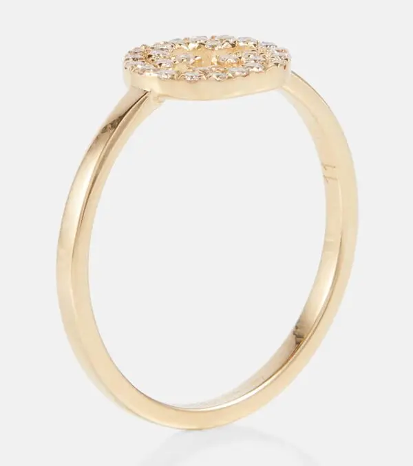 Gucci Interlocking G 18kt Ring With Diamonds