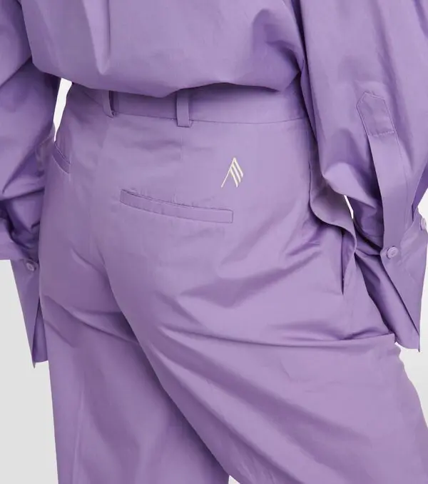 Attico Jagger High-rise Wide-leg Trousers