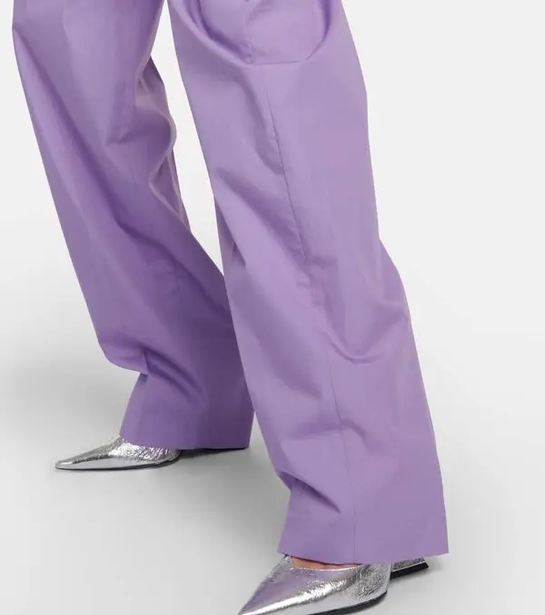 Attico Jagger High-rise Wide-leg Trousers