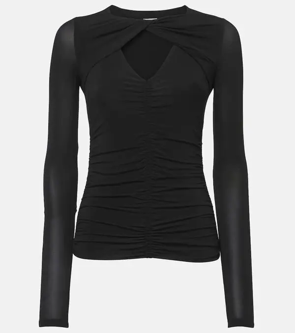 Isabel Marant Étoile Vandalia Jersey Top - Black