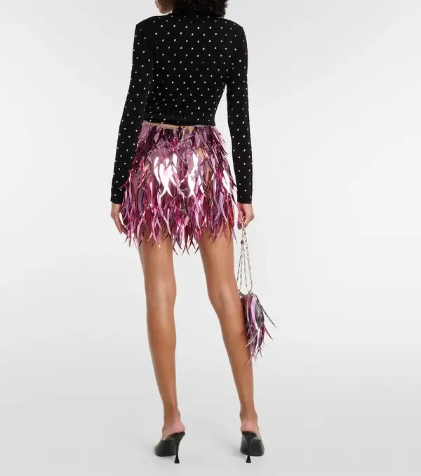 Rabanne Embellished Miniskirt