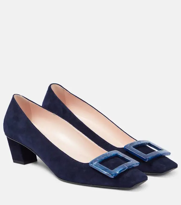 ROGER VIVIER Belle Vivier 45 Suede Pumps