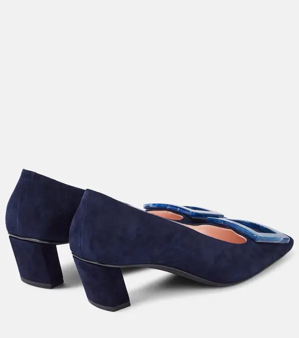 ROGER VIVIER Belle Vivier 45 Suede Pumps
