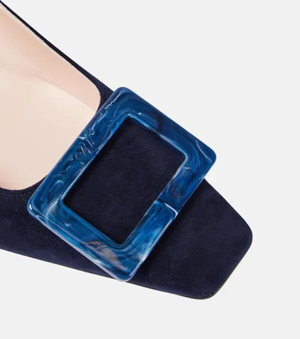 ROGER VIVIER Belle Vivier 45 Suede Pumps