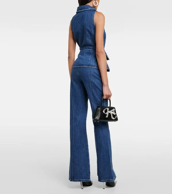 SELF-PORTRAIT Denim Jumpsuit