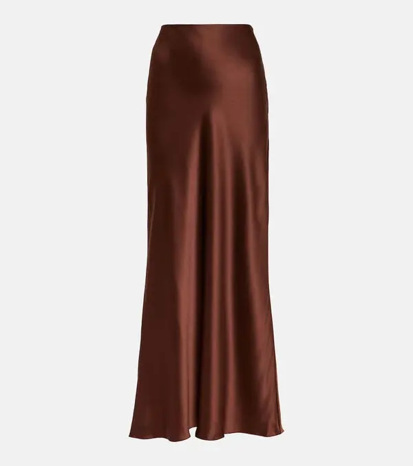 THE SEI Bias Silk Satin Maxi Skirt