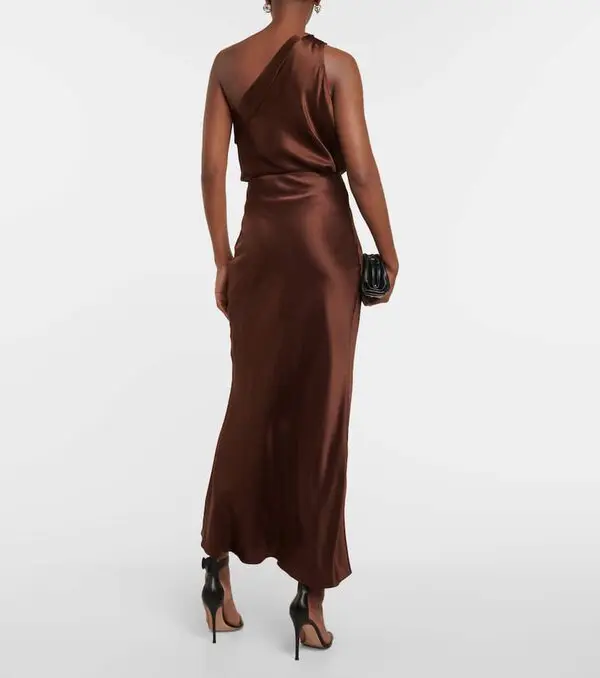 THE SEI Bias Silk Satin Maxi Skirt