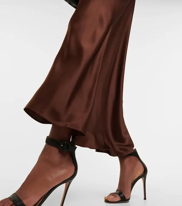 THE SEI Bias Silk Satin Maxi Skirt