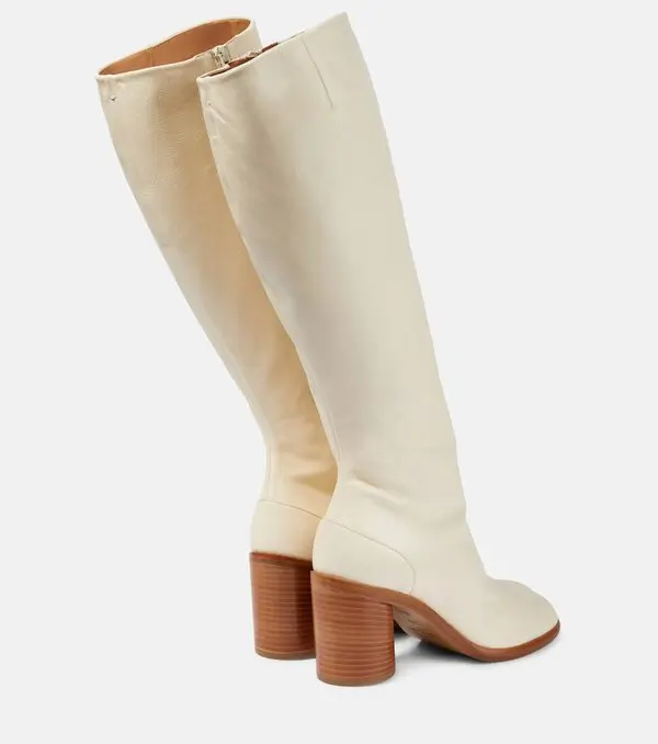 MAISON MARGIELA Tabi Leather Knee-high Boots