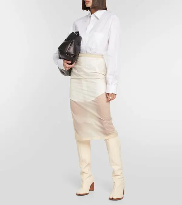 MAISON MARGIELA Tabi Leather Knee-high Boots
