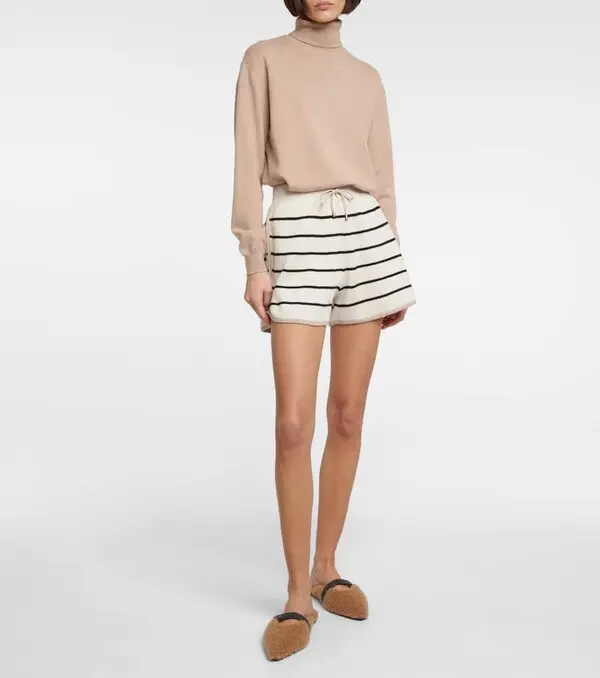 Brunello Cucinelli Striped Cotton Shorts