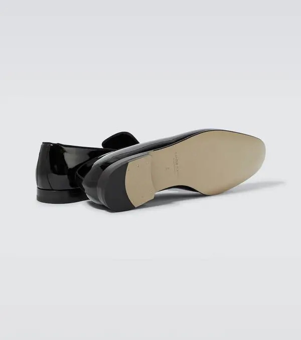 Manolo Blahnik Mario Patent Leather Loafers