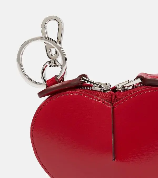 Alaïa Le Cœur Mini Leather Coin Purse - Red