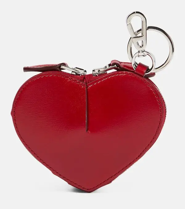 Alaïa Le Cœur Mini Leather Coin Purse - Red