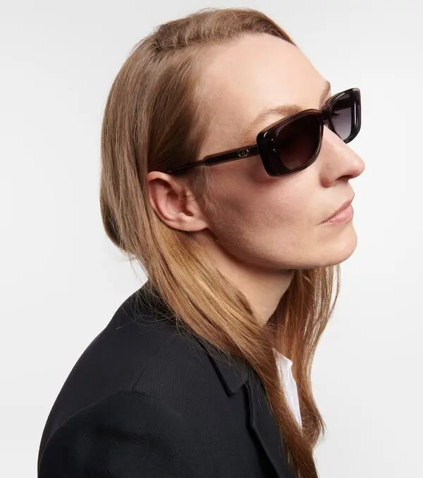 Dior Full Rim Square Sunglasses - Black