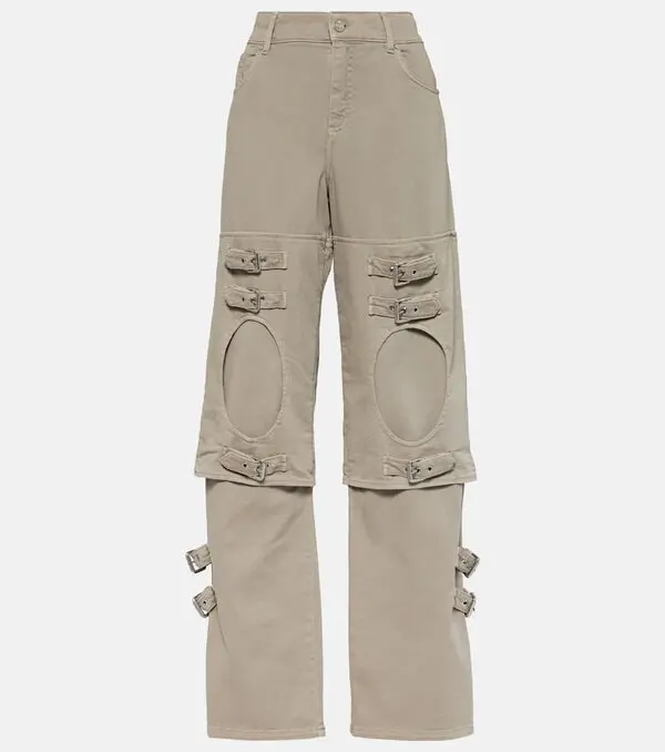 Blumarine Cutout Mid-rise Boyfriend Jeans