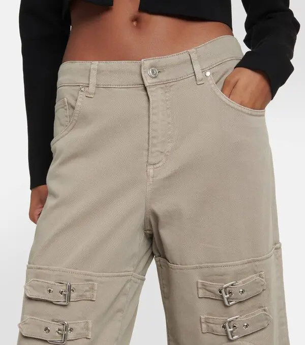 Blumarine Cutout Mid-rise Boyfriend Jeans