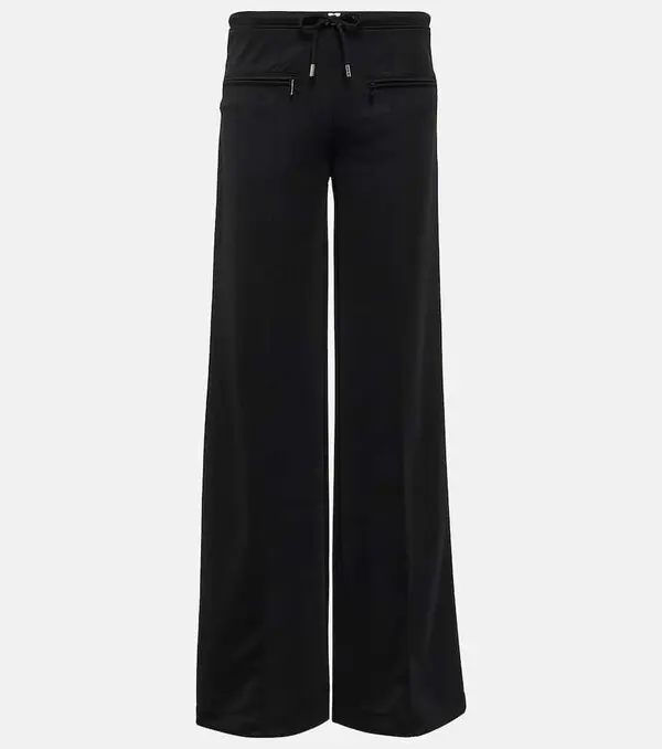 COURREGES Interlock Logo Jersey Track Pants - Black