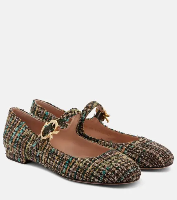 GIANVITO ROSSI Venezia Buckle Ballet Flats