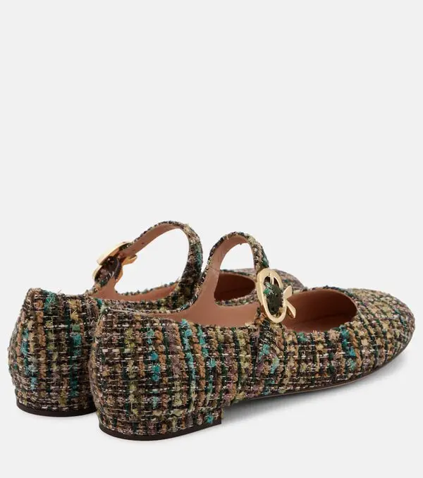 GIANVITO ROSSI Venezia Buckle Ballet Flats