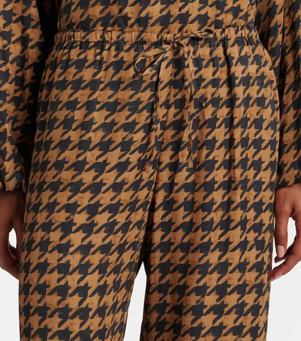 Dries Van Noten Houndstooth Straight Pants