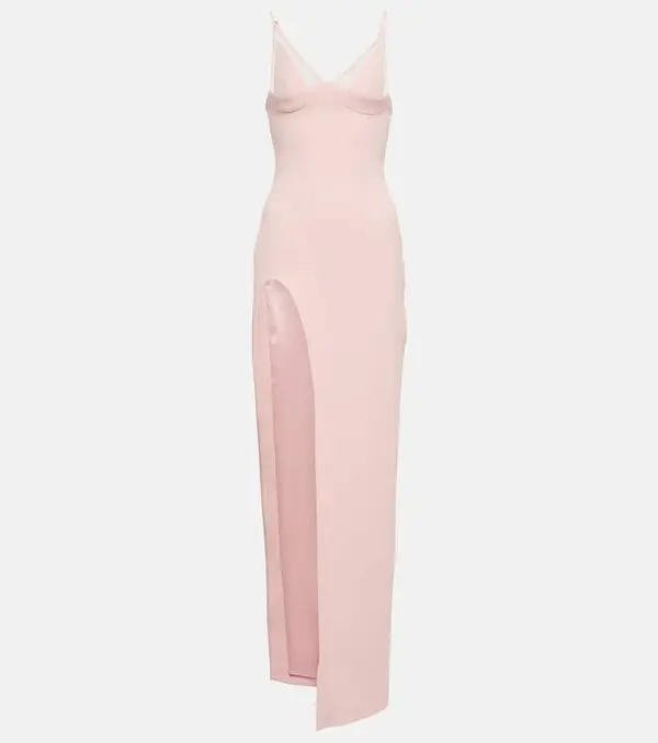 David Koma Side-slit Maxi Dress
