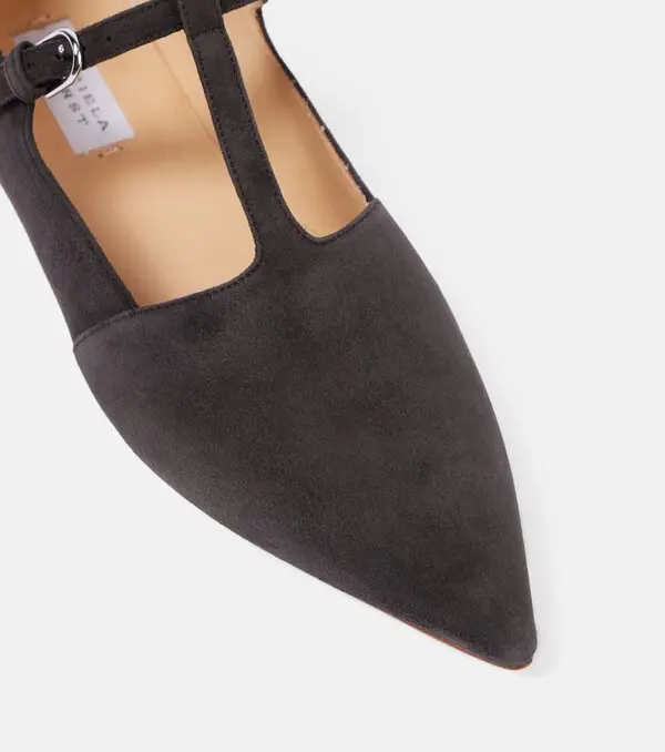 Gabriela Hearst Lola Suede Ballet Flats - Black