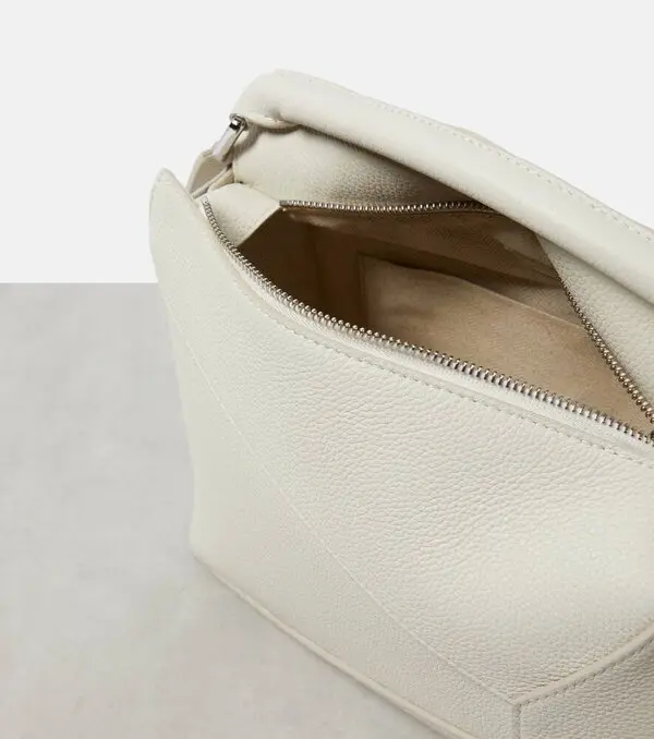 Loewe Puzzle Edge Small Top-handle Bag - White