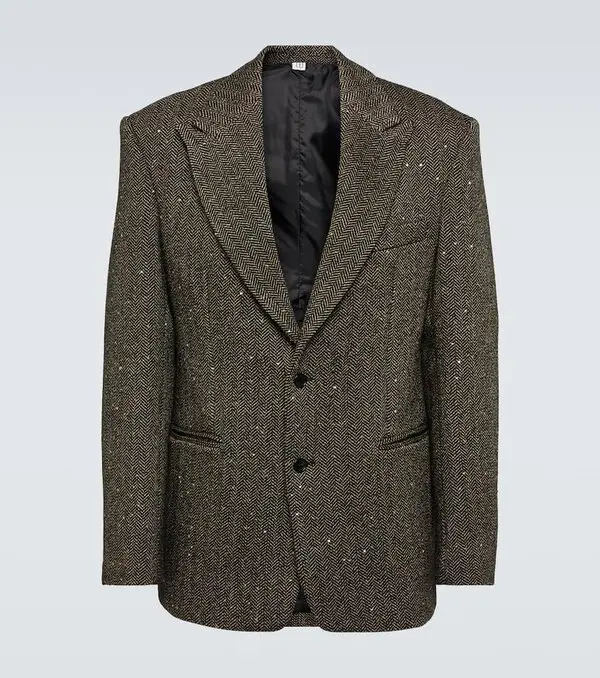 WINNIE N.Y.C Herringbone Wool-blend Jacket