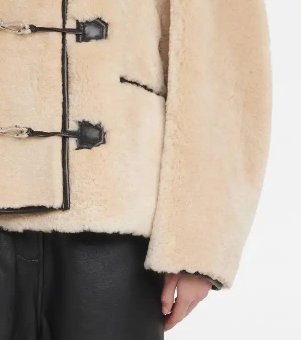 TOTEME Shearling Jacket - Beige