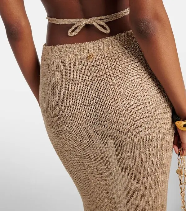 BANANHOT Alma Crochet Maxi Skirt
