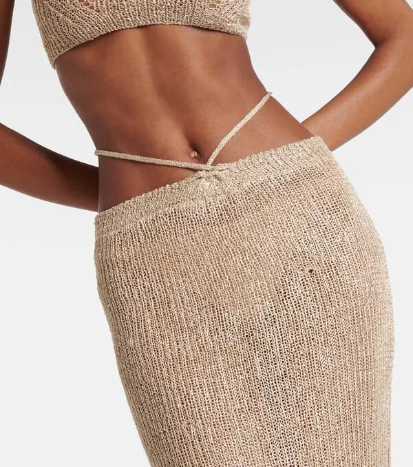 BANANHOT Alma Crochet Maxi Skirt