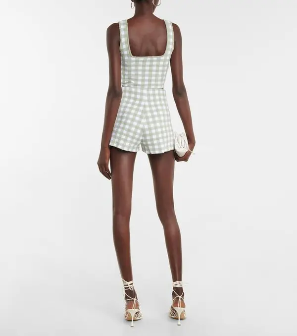 Altuzarra Ran Checked Shorts