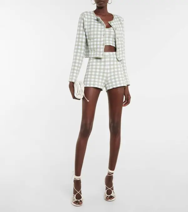 Altuzarra Ran Checked Shorts