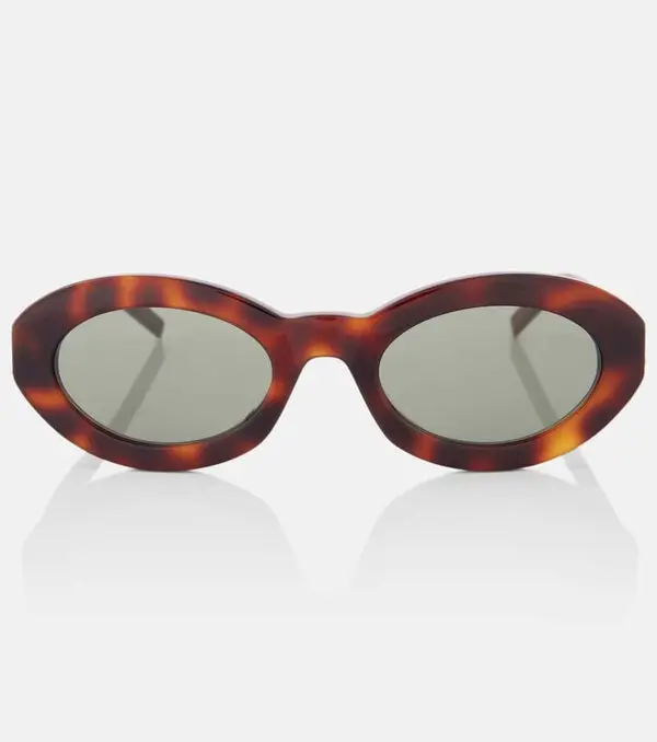 Saint Laurent Sl M136 Oval Sunglasses - Brown