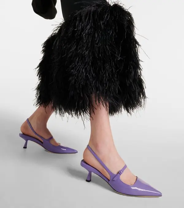 JIMMY CHOO Didi 45 Slingback Pumps - Purple