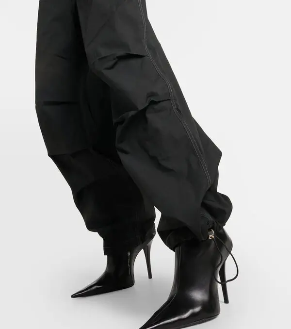 DION LEE Cotton-blend Wide-leg Pants