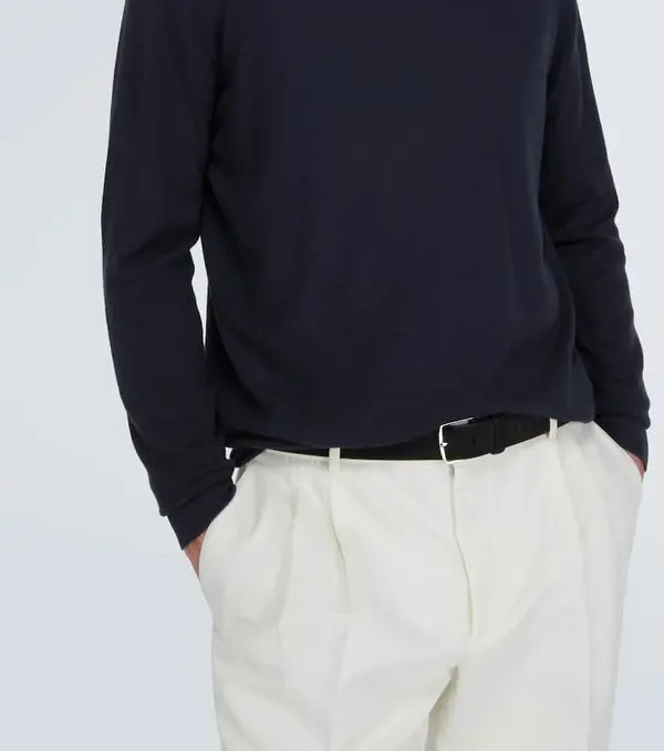Loro Piana Cashmere Turtleneck Sweater - Blue